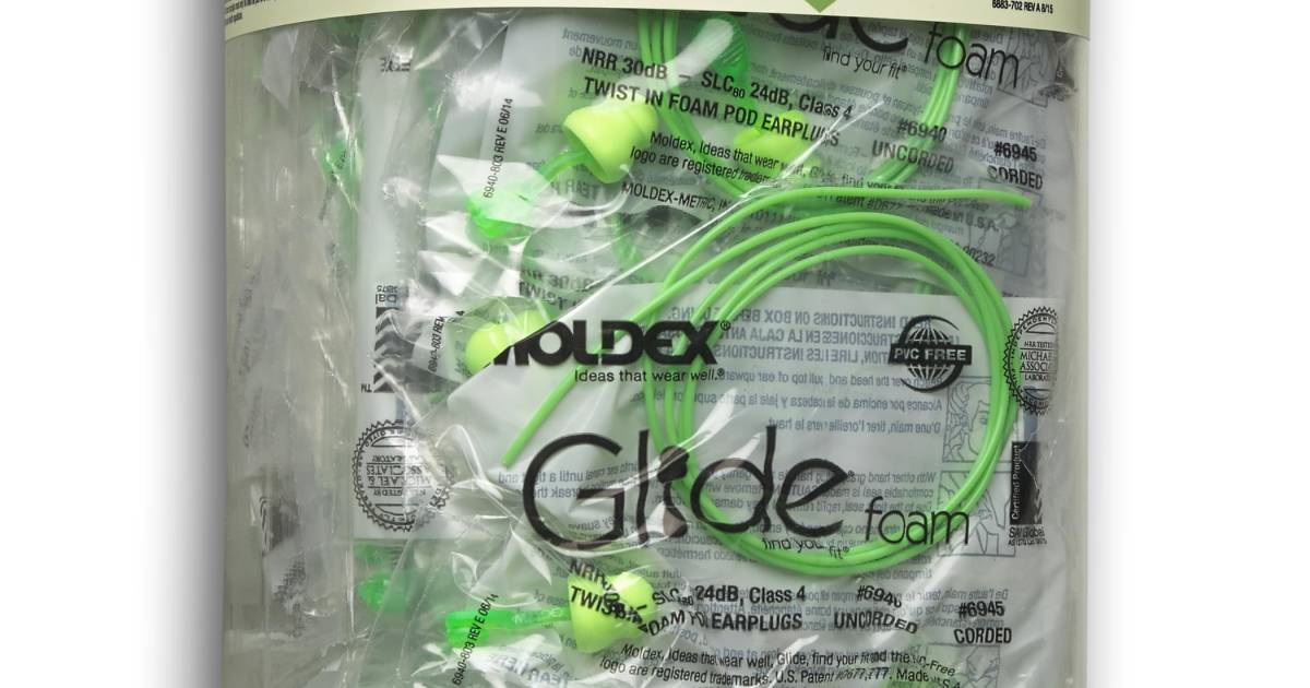 Dispenser Earplug 150 Pair Green Twist In With Glide Foam With Corad ...